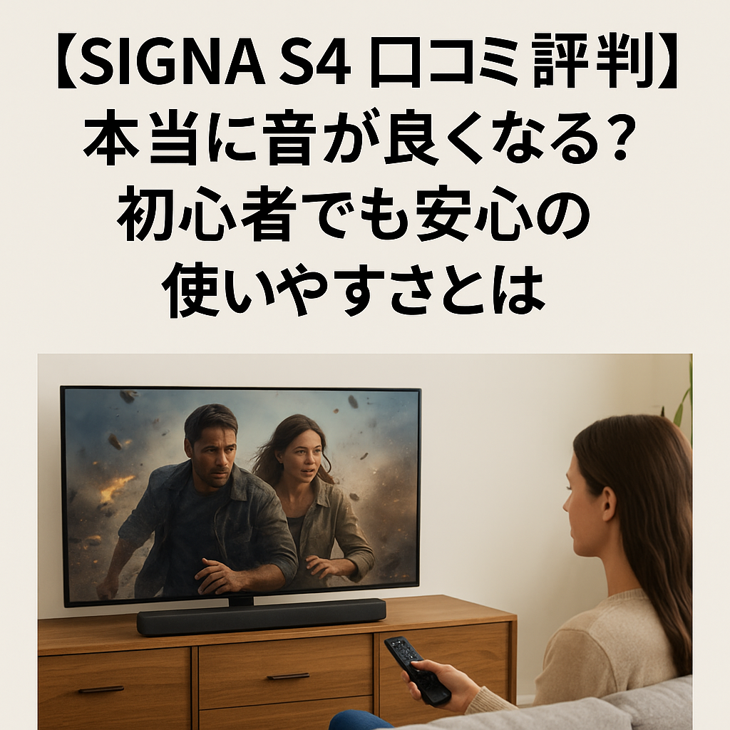 SIGNA S4 口コミ 評判｜音質や使いやすさは？初心者向けに徹底解説 | 未来のほっこり人生